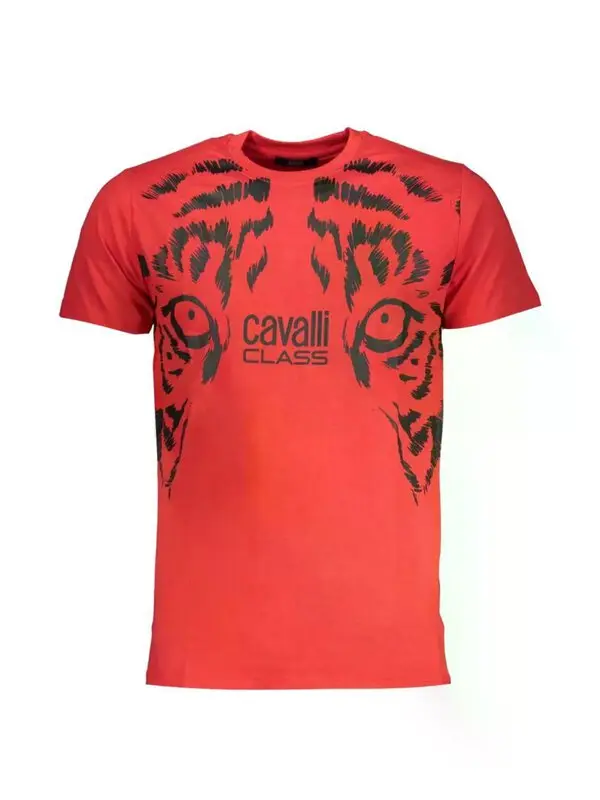 Roberto Cavalli Tiger-print T-shirt - Red