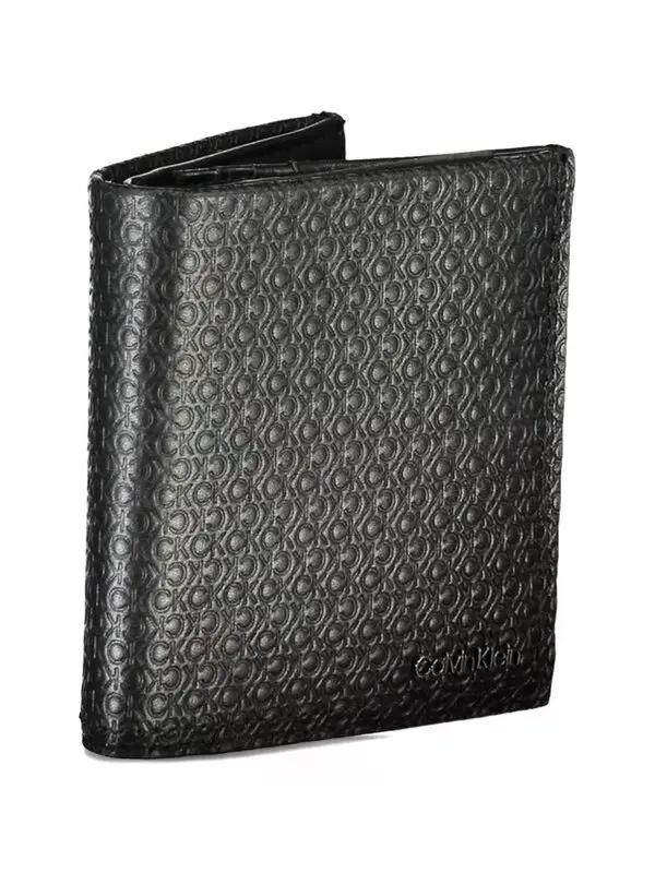 Calvin Klein Monogram-embossed Leather Wallet