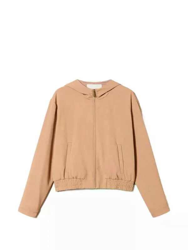 TWINSET Macramé Lace Bomber Jacket