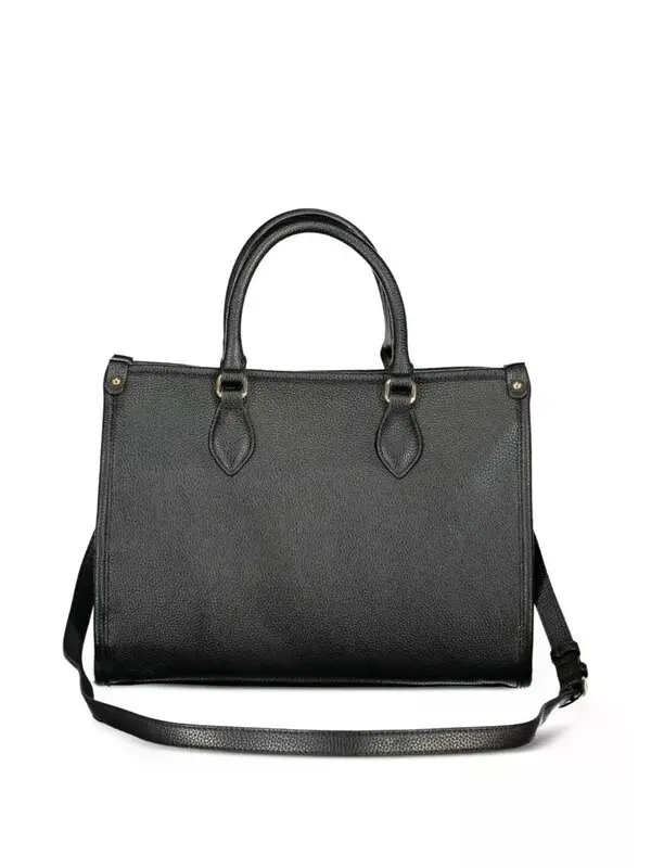 MARIO VALENTINO Logo-embossed Pebbled Tote