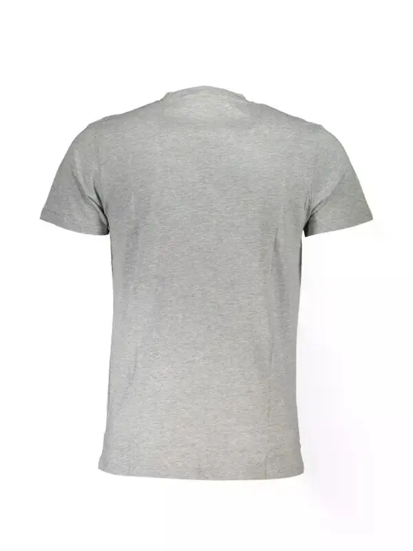 Roberto Cavalli Pixelated Logo-print T-shirt - Grey