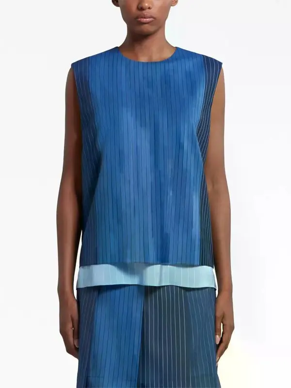 Marni Sleeveless Pinstripe Blouse