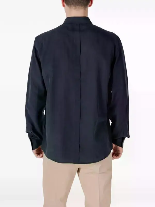 ANTONY MORATO Concealed-fastening Long-sleeve Shirt - Blue