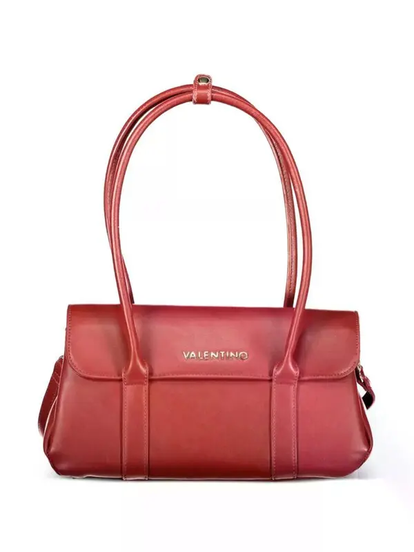 MARIO VALENTINO Logo-lettering Foldover Tote - Red