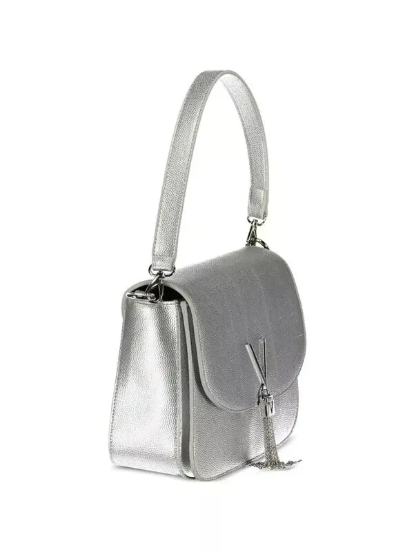MARIO VALENTINO Tassel Detail Metallic Shoulder Bag