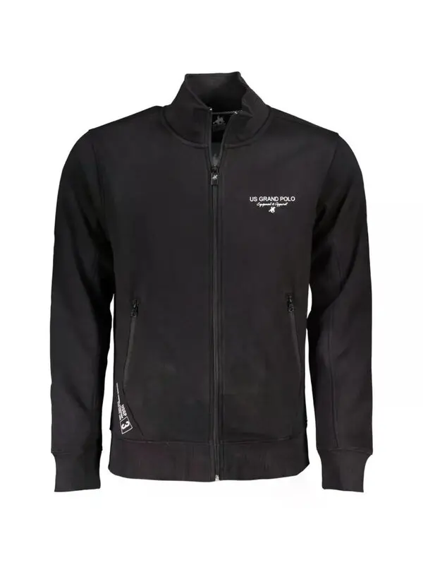 U.S. Grand Logo-print Zip-up Sweater