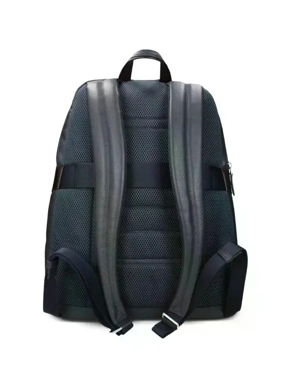 PIQUADRO Pebbled Leather Backpack