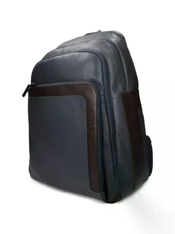PIQUADRO Pebbled Leather Backpack