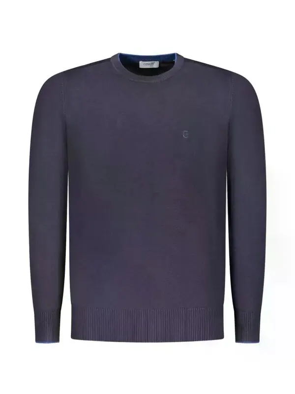 COVERI MOVING Fine-knit Cotton Sweater