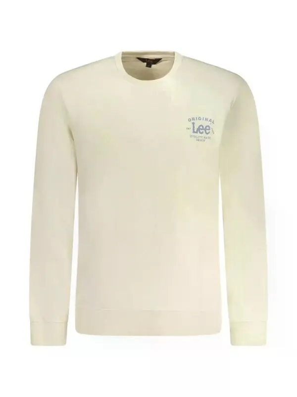 LEEM Logo-print Crew-neck Sweatshirt - Neutrals