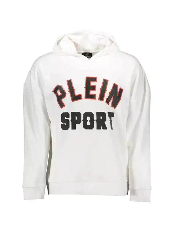 PLEIN SPORT Logo-print Hoodie - White