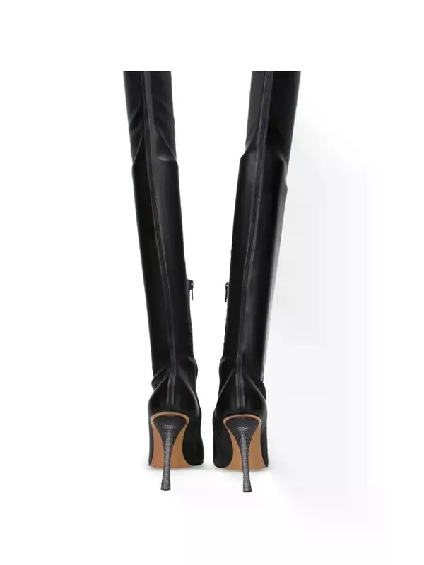 Off-White Embellished-heel Over-the-knee Boots