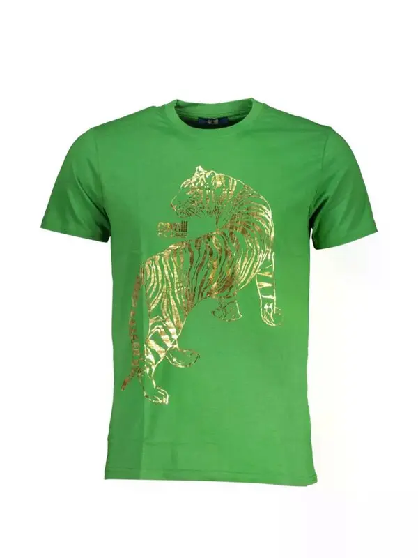 Roberto Cavalli Tiger-print Cotton T-shirt