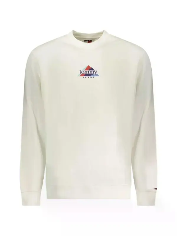 Tommy Hilfiger Logo-embroidered Cotton Sweater - White