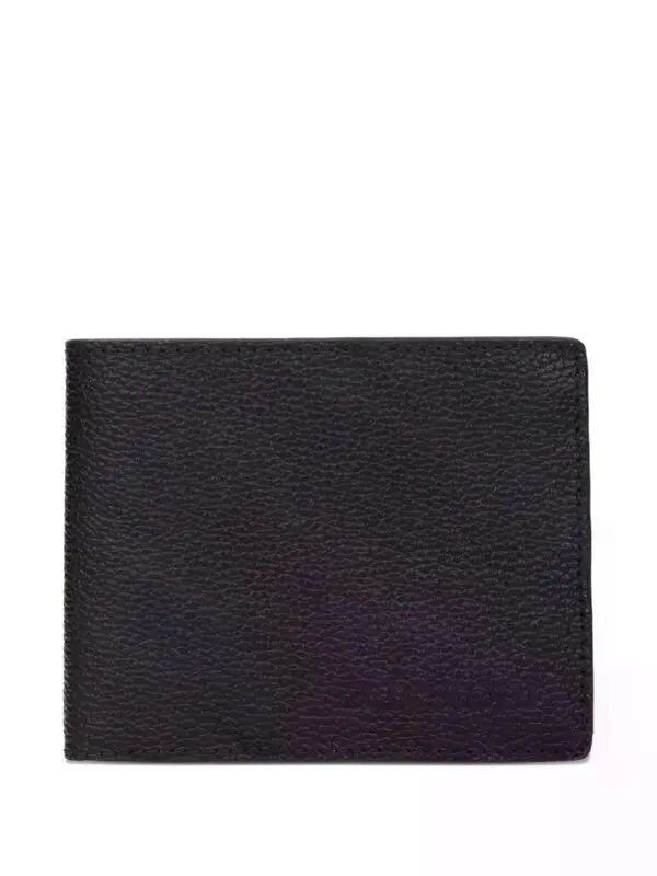 TESTONI Pebbled Leather Bifold Wallet