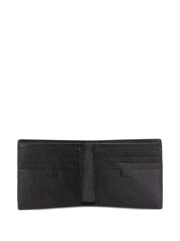 TESTONI Pebbled Leather Bifold Wallet