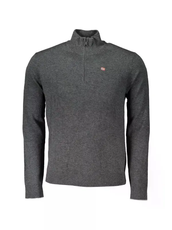NAPAPIJRI Half-zip Cotton Sweatshirt - Grey