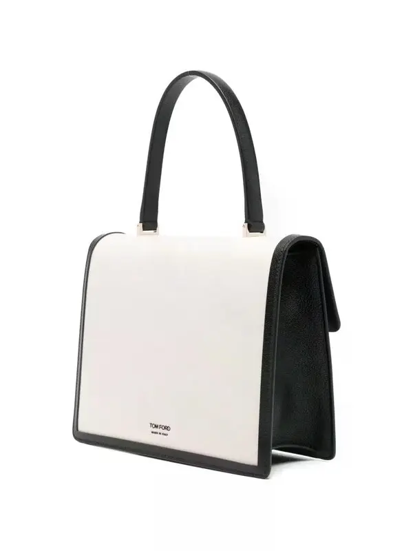 TOM FORD Small Aube Contrast-trim Tote - Neutrals