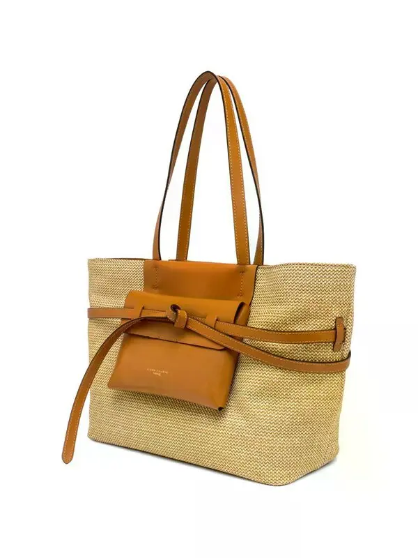 GIANNI CHIARINI Belty Woven Tote Bag