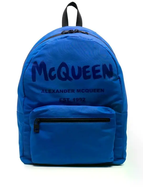 Alexander McQueen Logo-print Zipped Backpack