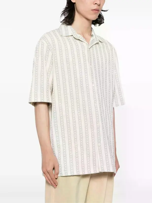 Off-White Arrows-print Striped Shirt