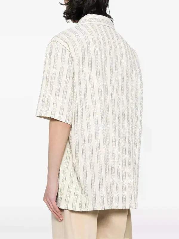 Off-White Arrows-print Striped Shirt
