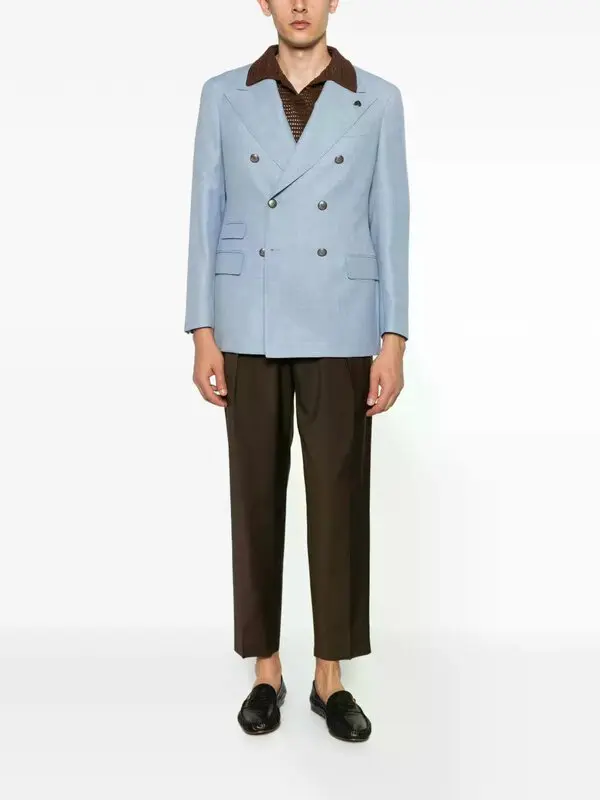 GABRIELE PASINI Double-breasted Blazer - Blue