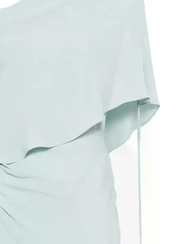 SEMICOUTURE One-shoulder Draped Maxi Dress