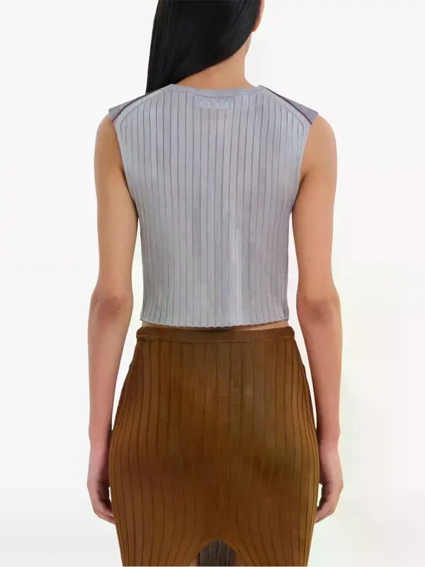 Marni Leather Cropped Top