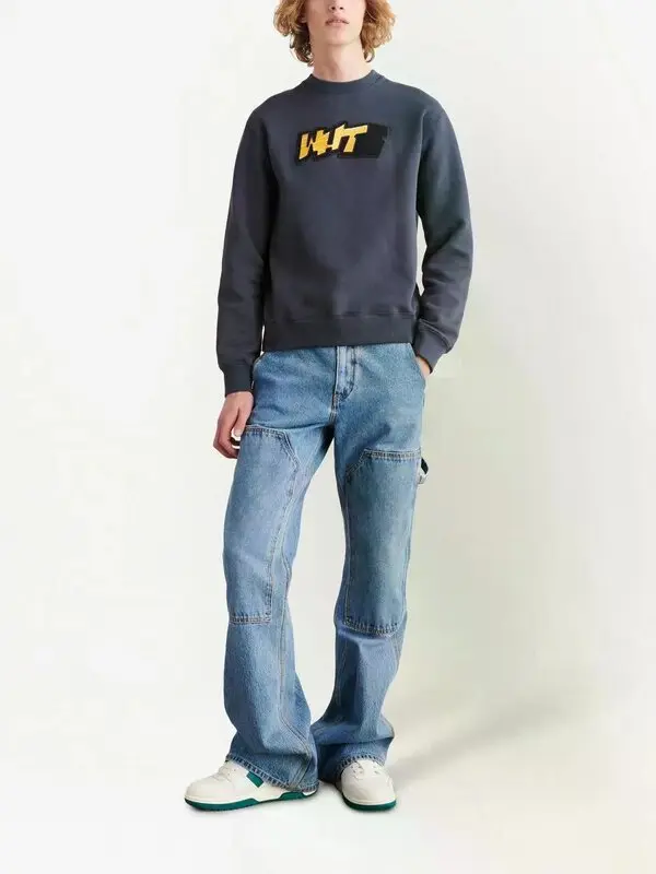 Off-White Logo-print Crewneck Sweatshirt