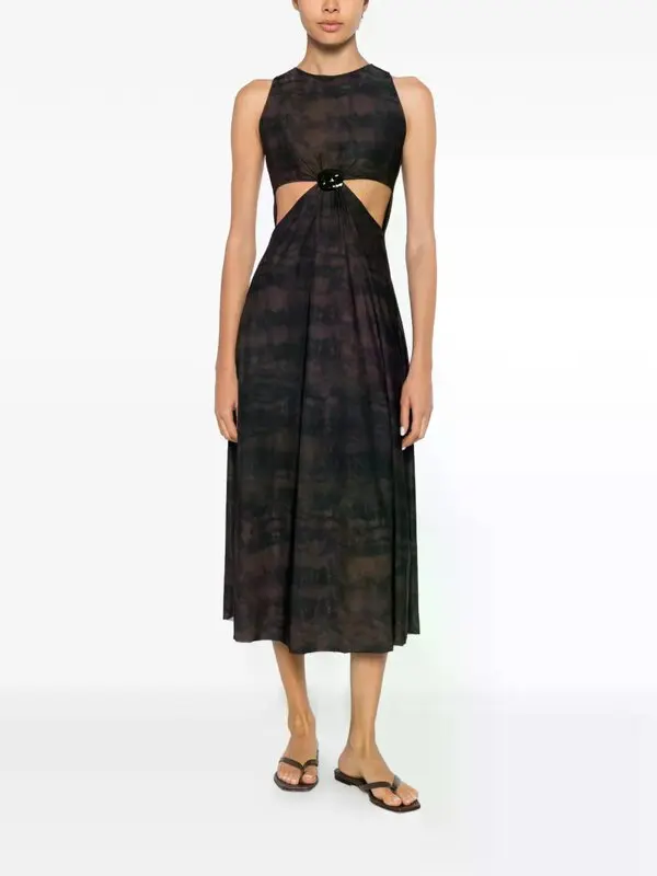 CIA MARÍTIMA Cut Out-detail Midi Dress