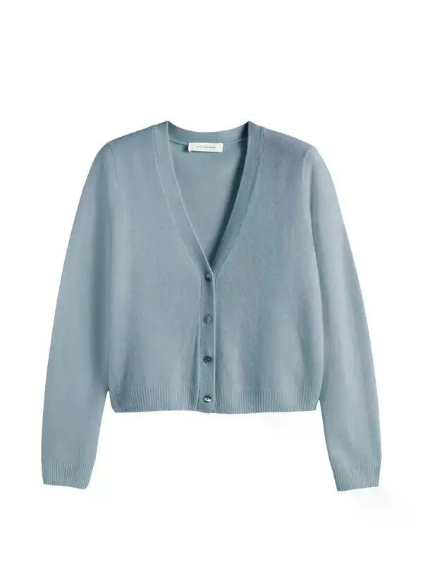 Chinti & Parker V-neck Cashmere Cardigan - Blue
