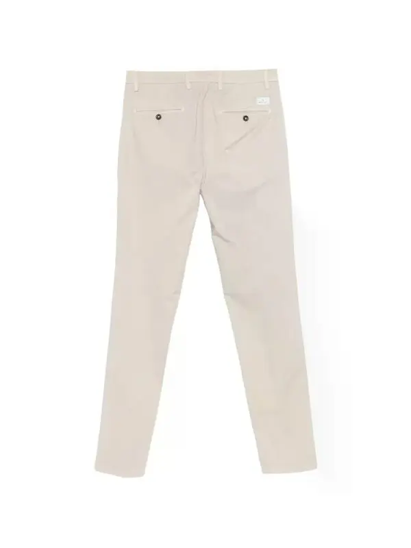 MANUEL RITZ Slim-cut Trousers - Neutrals