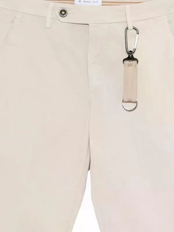 MANUEL RITZ Slim-cut Trousers - Neutrals