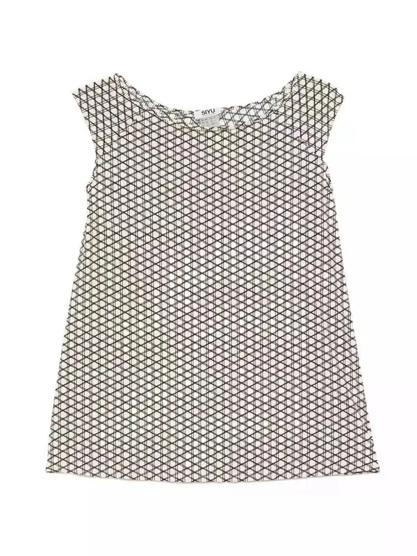 SIYU Geometric-pattern Blouse
