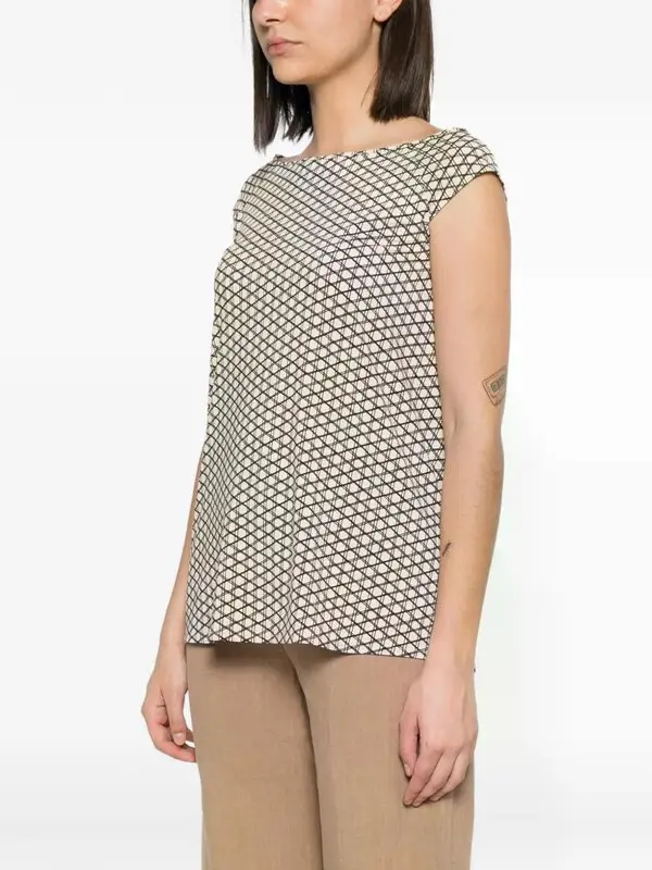 SIYU Geometric-pattern Blouse