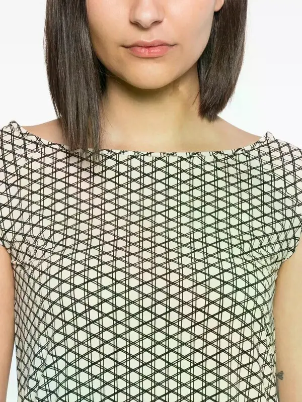 SIYU Geometric-pattern Blouse