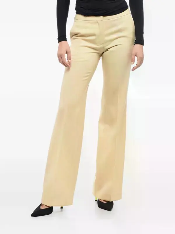 JIL SANDER Front Pleat Wool Trousers