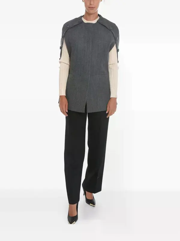 JIL SANDER Button-detailing Cape Jacket