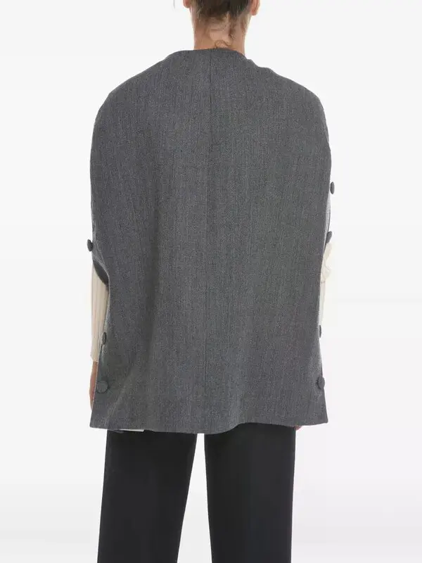 JIL SANDER Button-detailing Cape Jacket