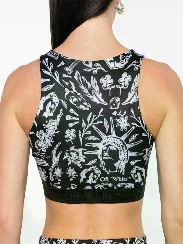 Off-White Tattoo-print Performance Top