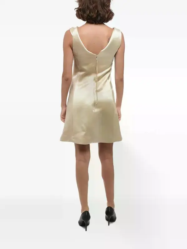JIL SANDER Draped-neckline Side-split Mini Dress