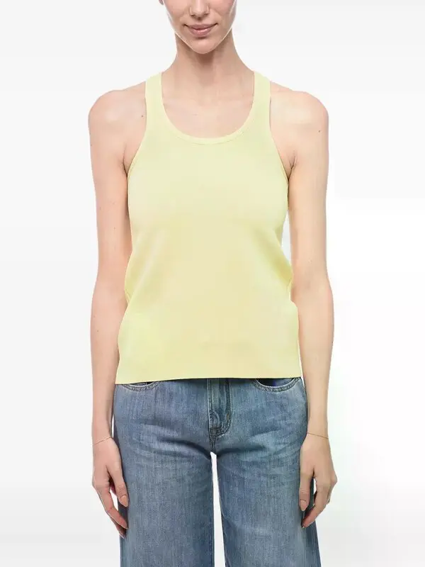 JIL SANDER Ribbed Racer-back Top