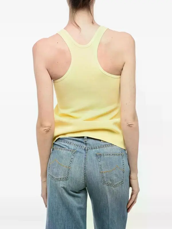 JIL SANDER Ribbed Racer-back Top