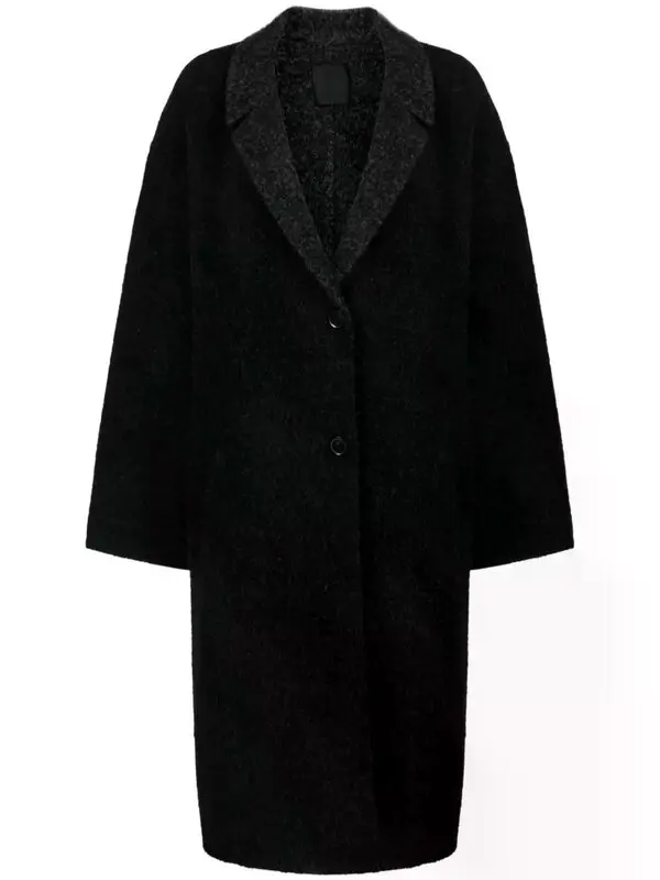 Givenchy Contrasting-lapel Single-breasted Coat