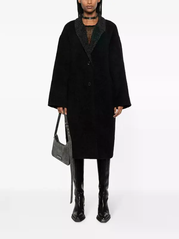 Givenchy Contrasting-lapel Single-breasted Coat