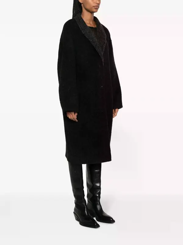 Givenchy Contrasting-lapel Single-breasted Coat