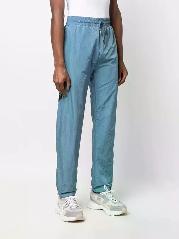 JUST DON Embroidered-logo Track Pants - Blue