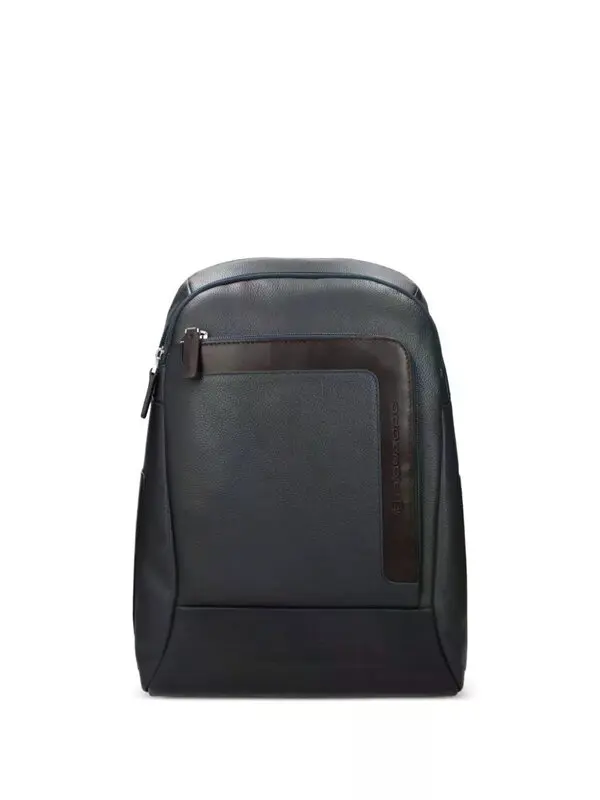PIQUADRO Pebbled Leather Backpack