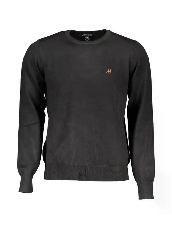 U.S. Grand Logo-embroidered Crew-neck Sweater